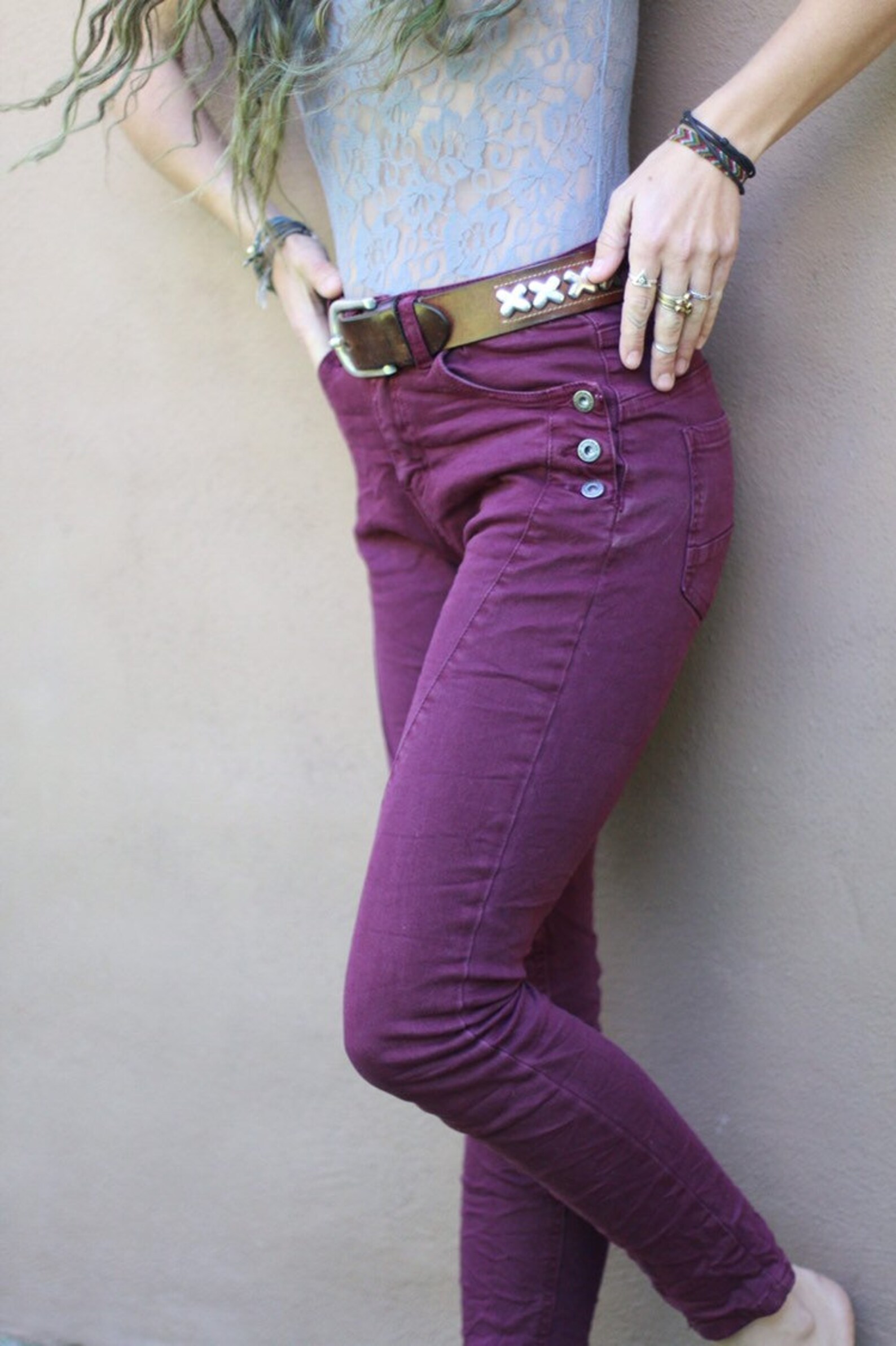 Texas Jean Trousers Comfi Trousers High Waist Pants - Etsy