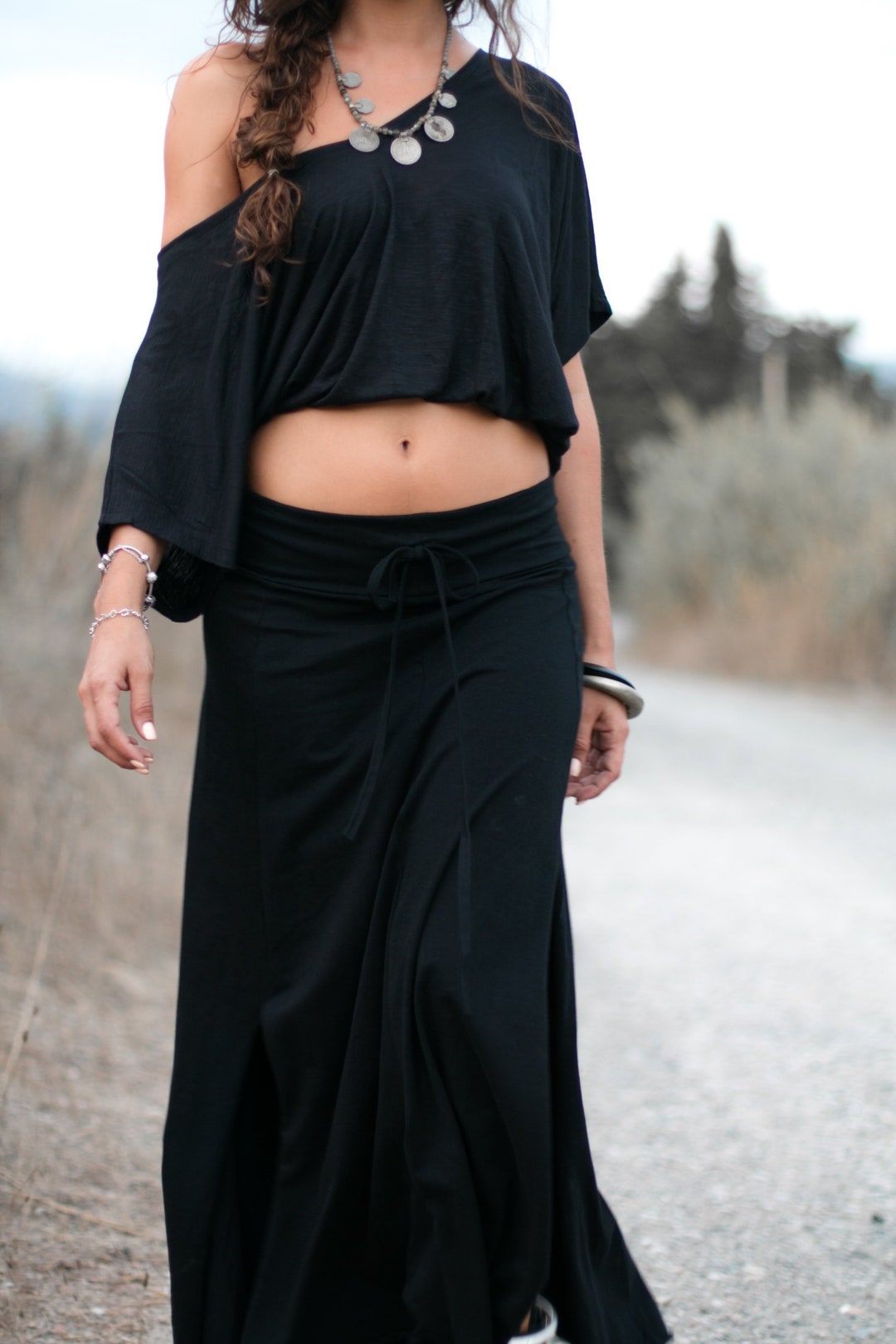 SAHARA Oversized Loose Fit Top, Batt Sleeve,tunic Top, V Neck Loose Top ...