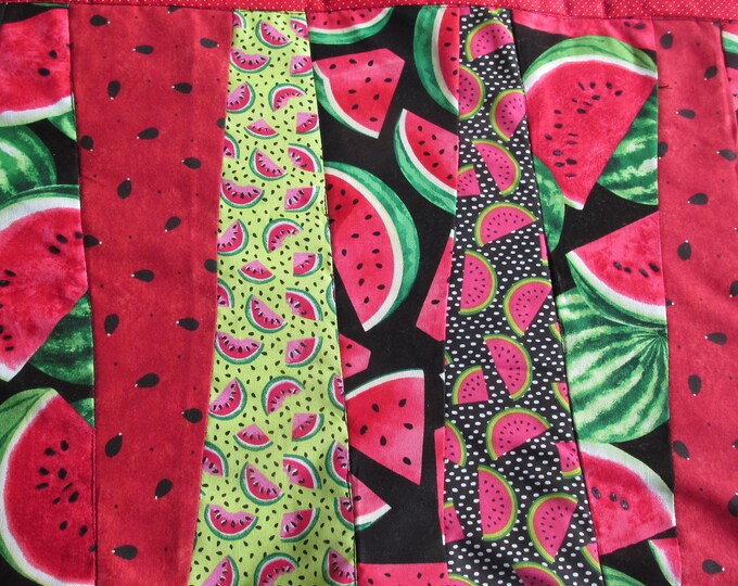 Watermelon Table Runner, Quilted Table Runner, Table Topper - Etsy