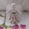 Mini Beaded Gold Safety Pin Angel in Purple - Etsy