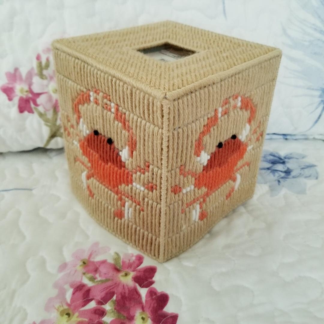 Cooked Crab Tissue Box Cover - Etsy