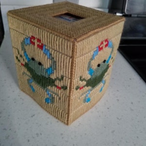 Maryland Blue Crab Tissue Box Cover - Etsy