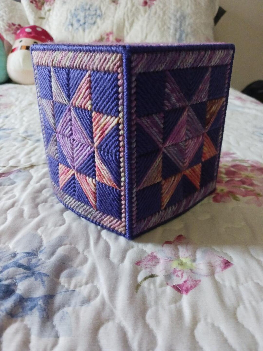Star Shocking Violet Tissue Box Cover - Etsy