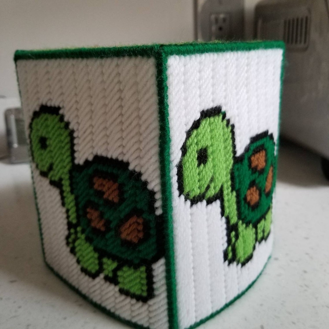 Turtle Tissue Box Cover | Etsy