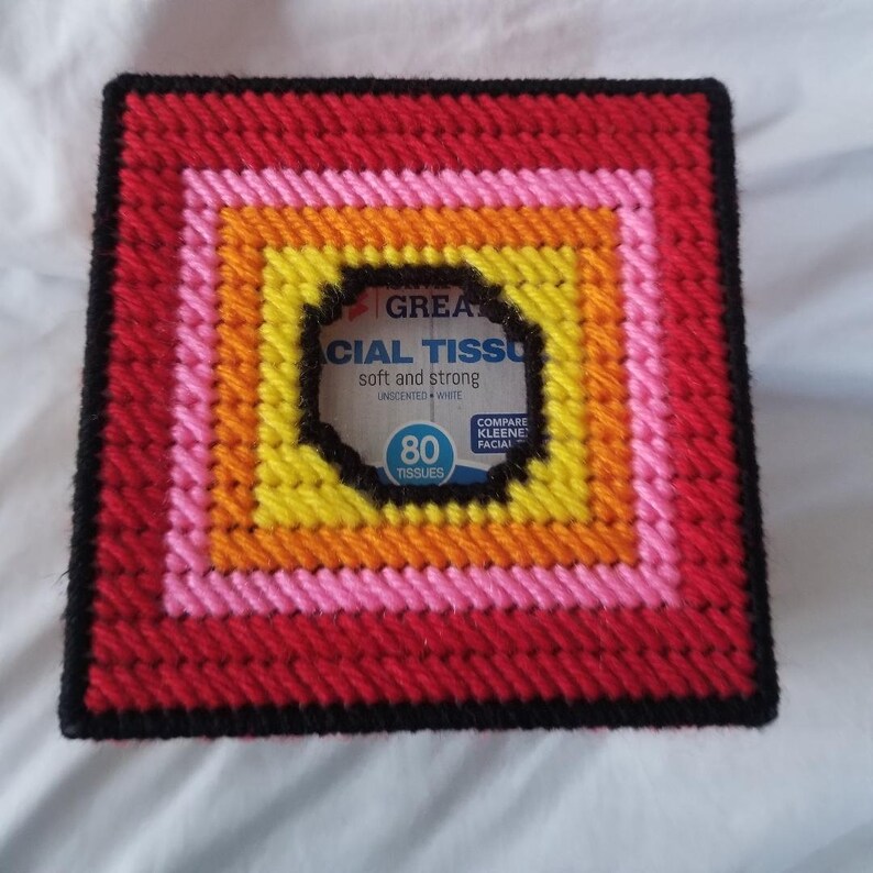 Cactus Sunset Tissue Box Cover | Etsy