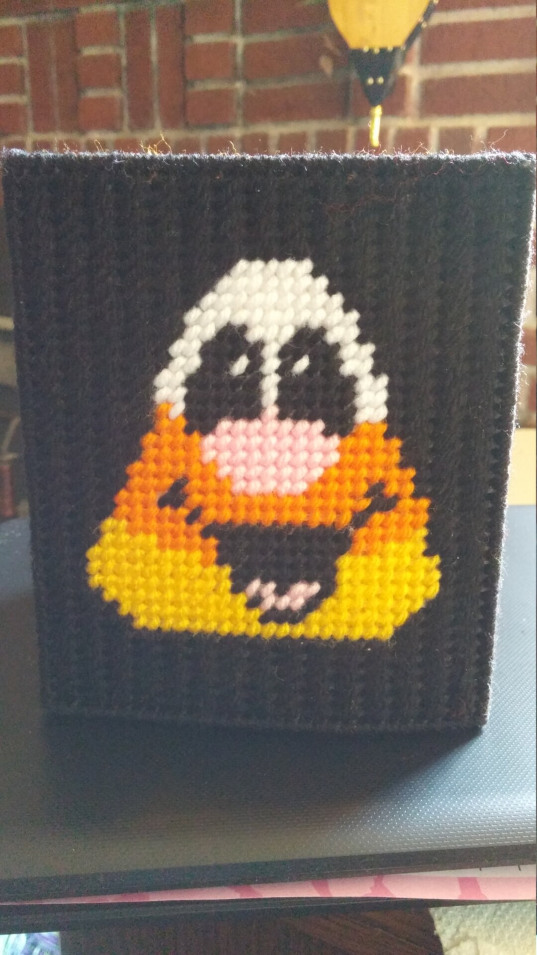 Candy Corn Tissue Box Cover - Etsy