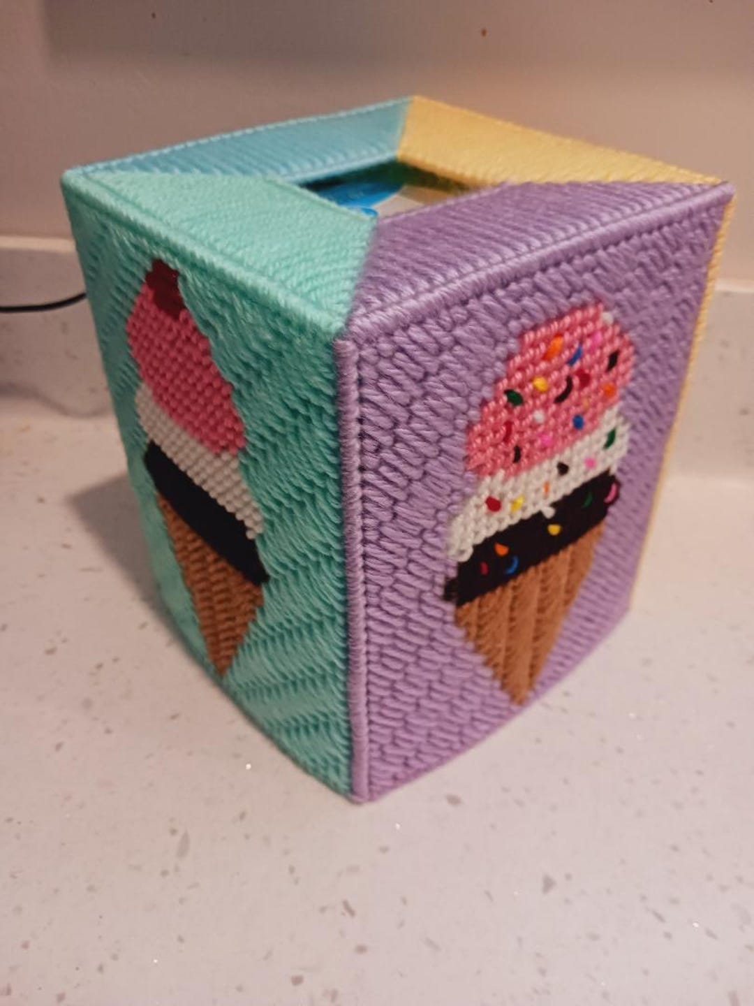 Ice Cream Cone Tissue Box Cover - Etsy