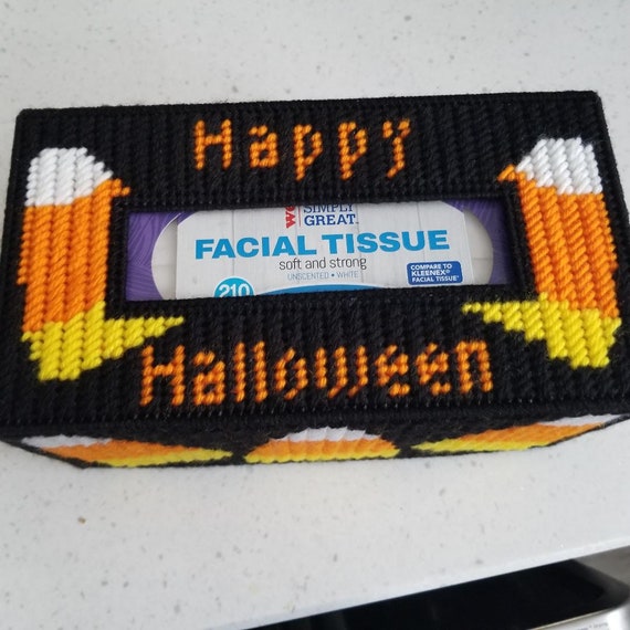 Candy Corn Halloween Extra Large Tissue Box Cover - Etsy