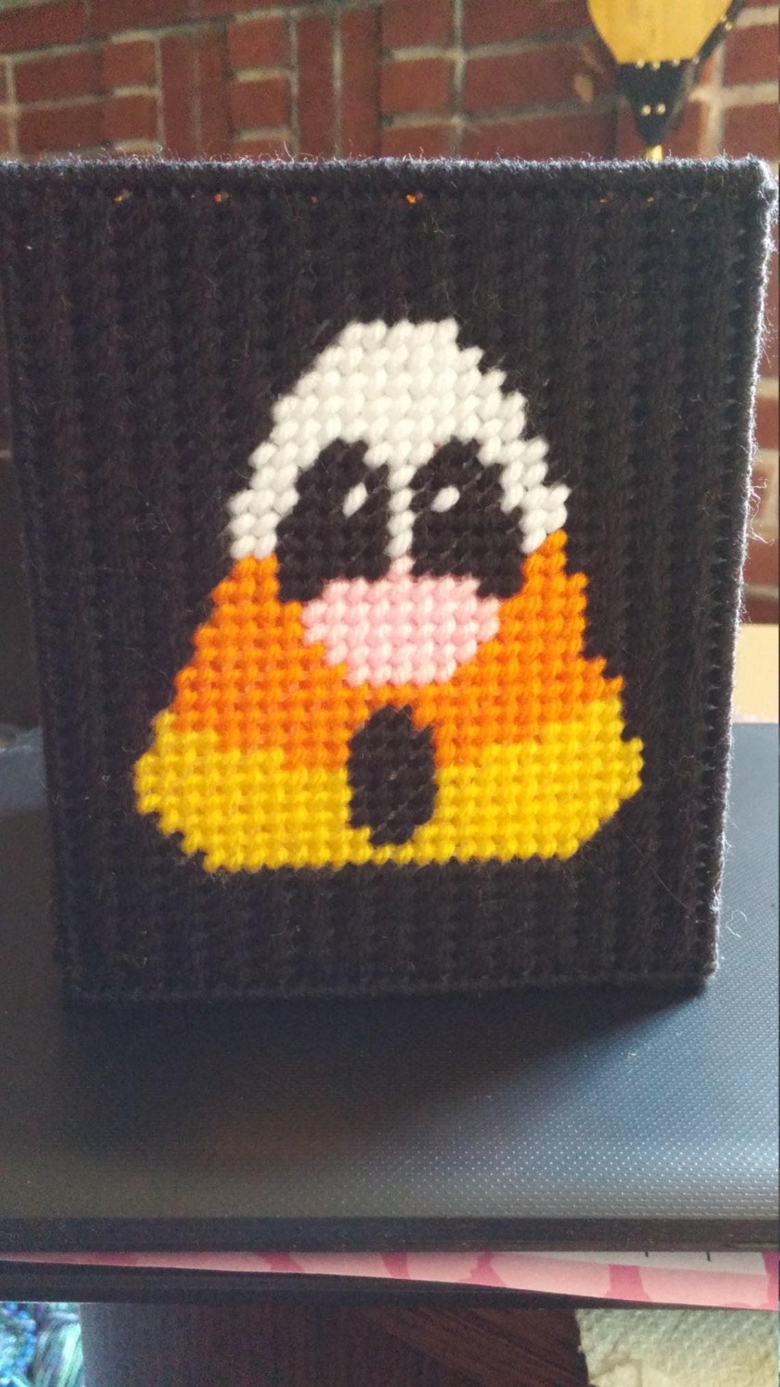 Candy Corn Tissue Box Cover - Etsy