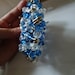 Beaded Safety Pin Star in Blue - Etsy