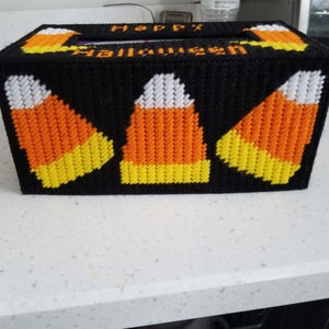 Candy Corn Halloween Extra Large Tissue Box Cover - Etsy