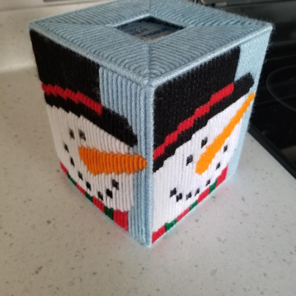 Snowman Tissue Box Cover | Etsy