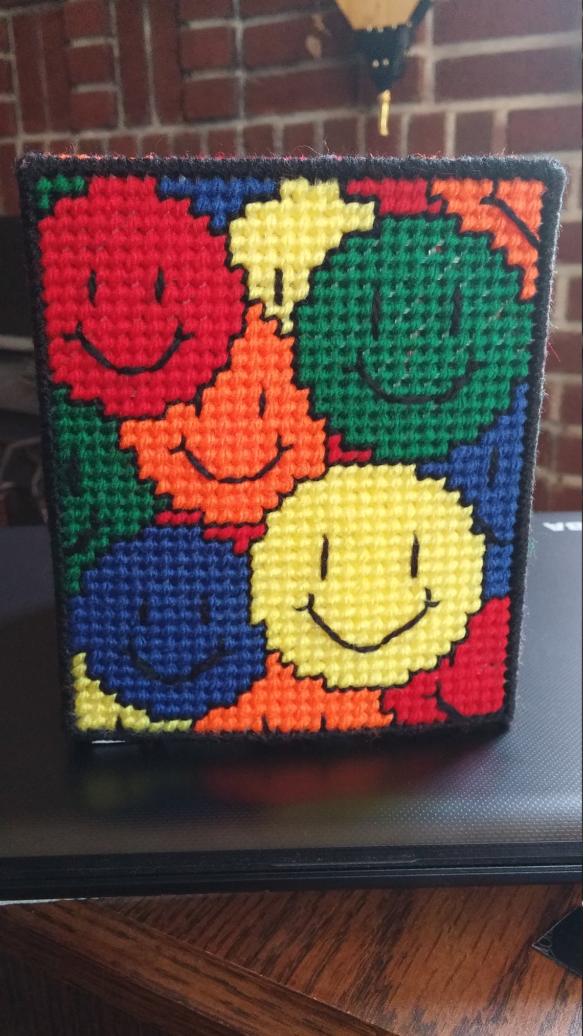 Happy Faces Primary Colors Tissue Box Cover - Etsy