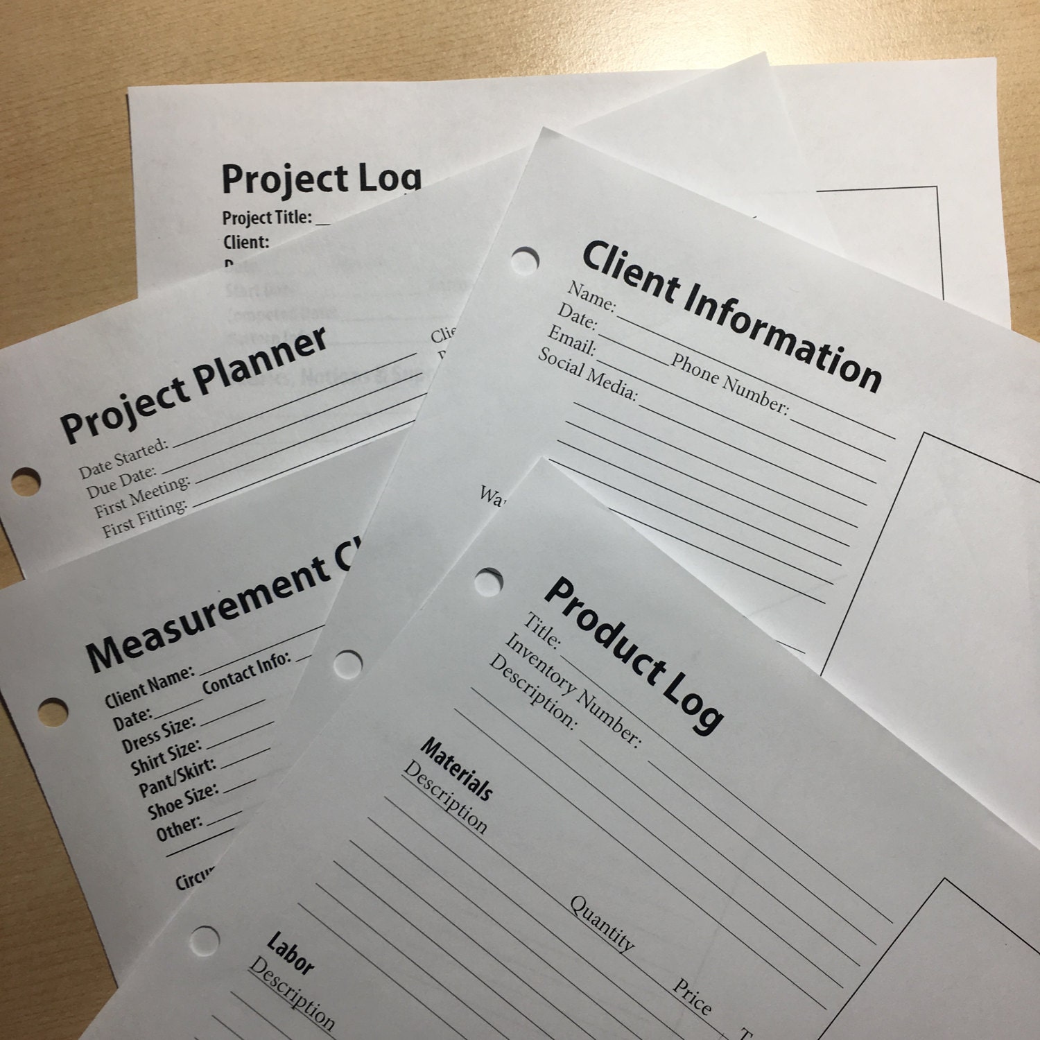 Sewing Log & Project Journal: 5 Forms to Plan and Document Crafting ...