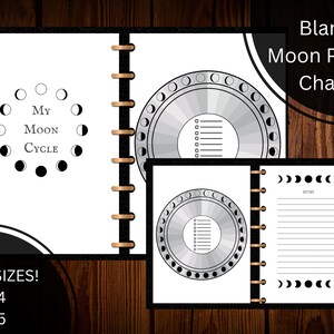 My Moon Cycle Moon Mood Tracker Printable Lunar Cycle Printable ...