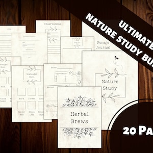 Ultimate Nature Journal Printable Bundle | Nature Study PDF Instant ...