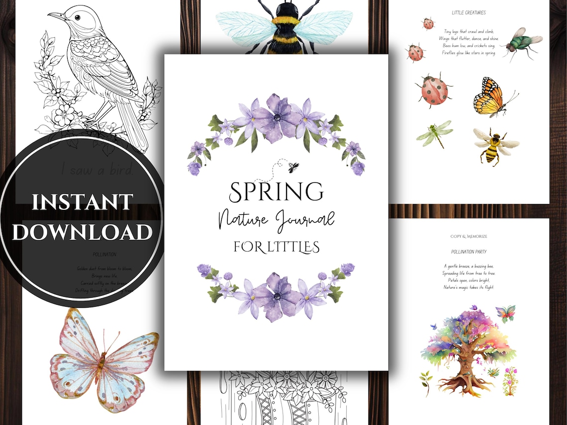 Spring Nature Journal for Pre-k, Kindergarten, and 1st Grade ...