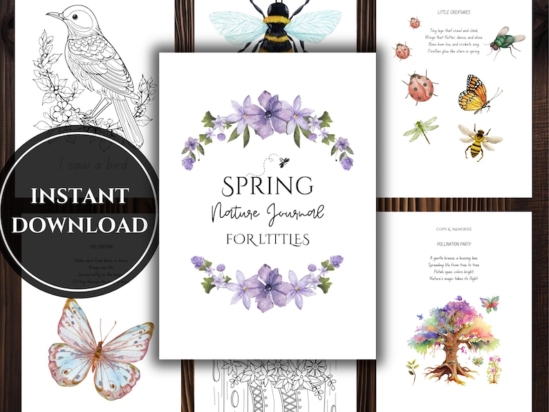 Spring Nature Journal for Pre-k, Kindergarten, and 1st Grade ...