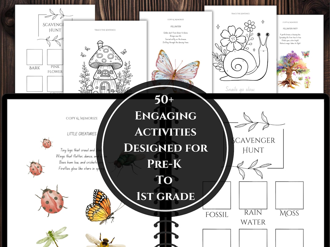 Spring Nature Journal for Pre-k, Kindergarten, and 1st Grade ...