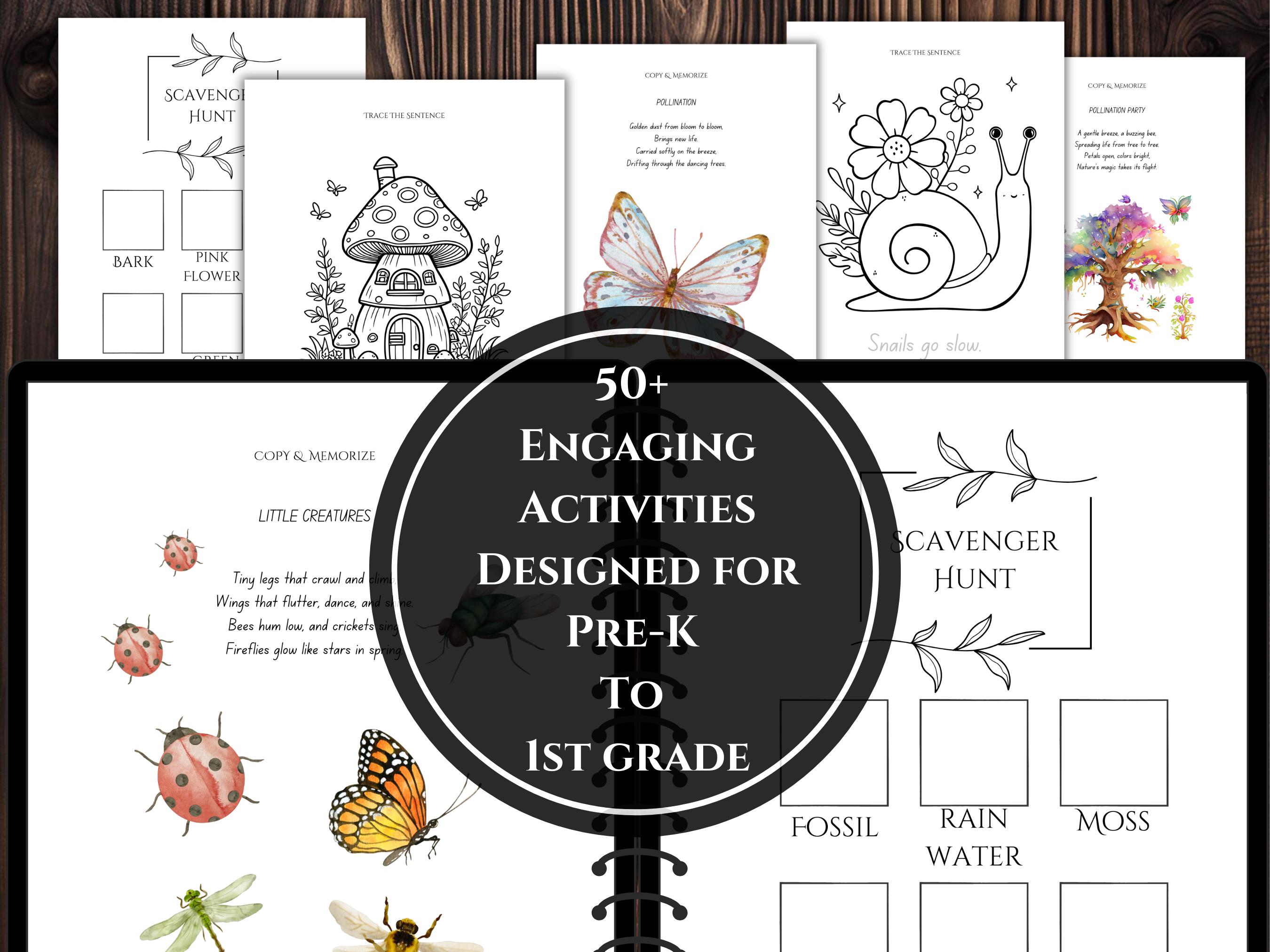 Spring Nature Journal for Pre-k, Kindergarten, and 1st Grade ...