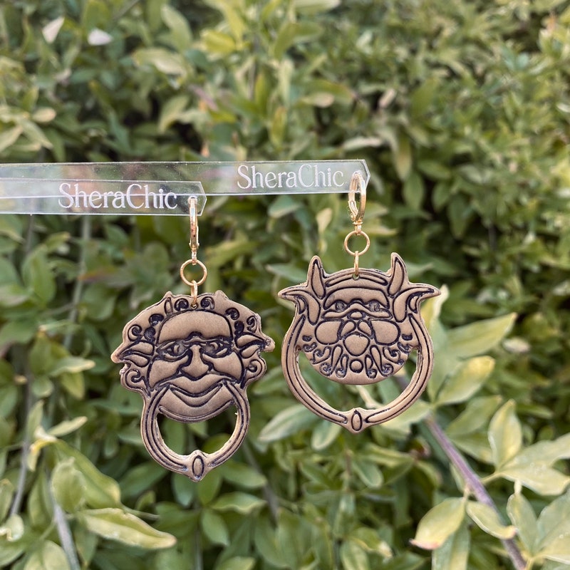 Labyrinth Earrings - Etsy