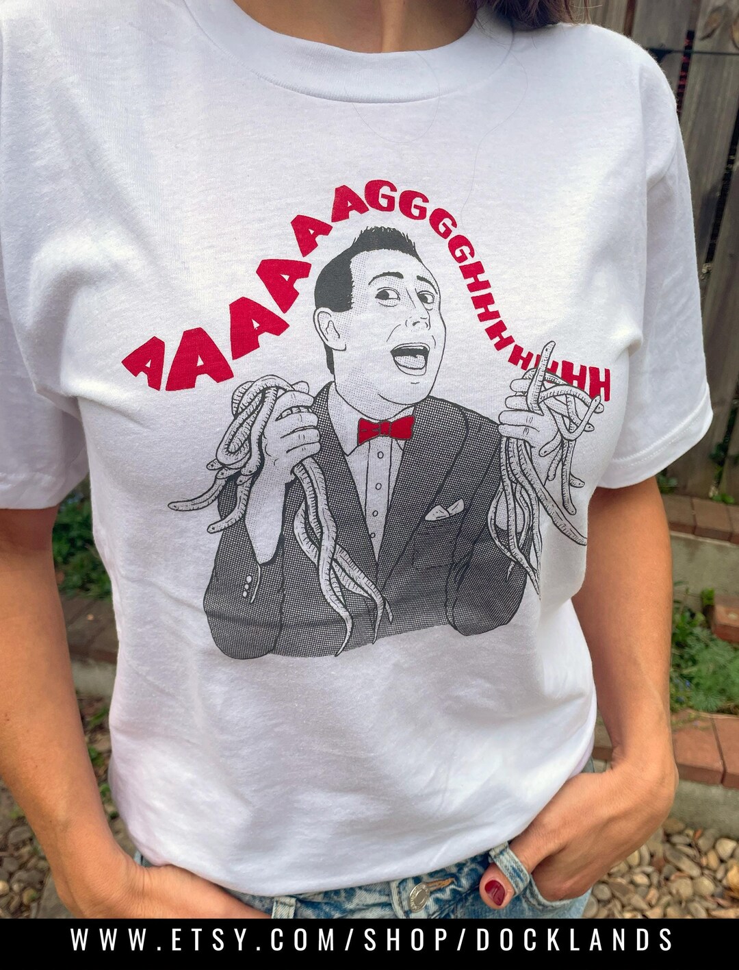 PEE WEE Big Adventure "aaaggggh Snakes!" TSHIRT - Etsy