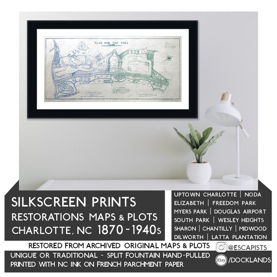 FREEDOM PARK 1945 Silkscreen Print Restored From Original Hand | Etsy