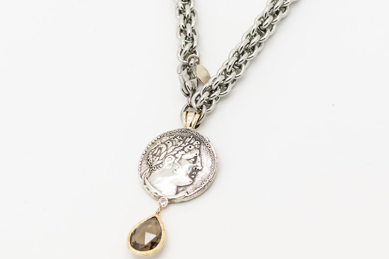 Sterling Silver Alexander Replica Coin With Stainless Chain - Etsy
