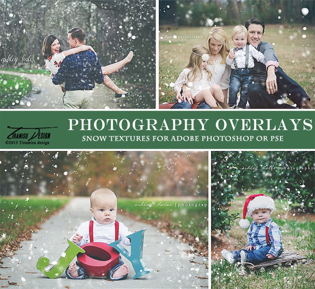 Christmas Overlays Photoshop, Snow Photo Overlays, Winter Photo ...