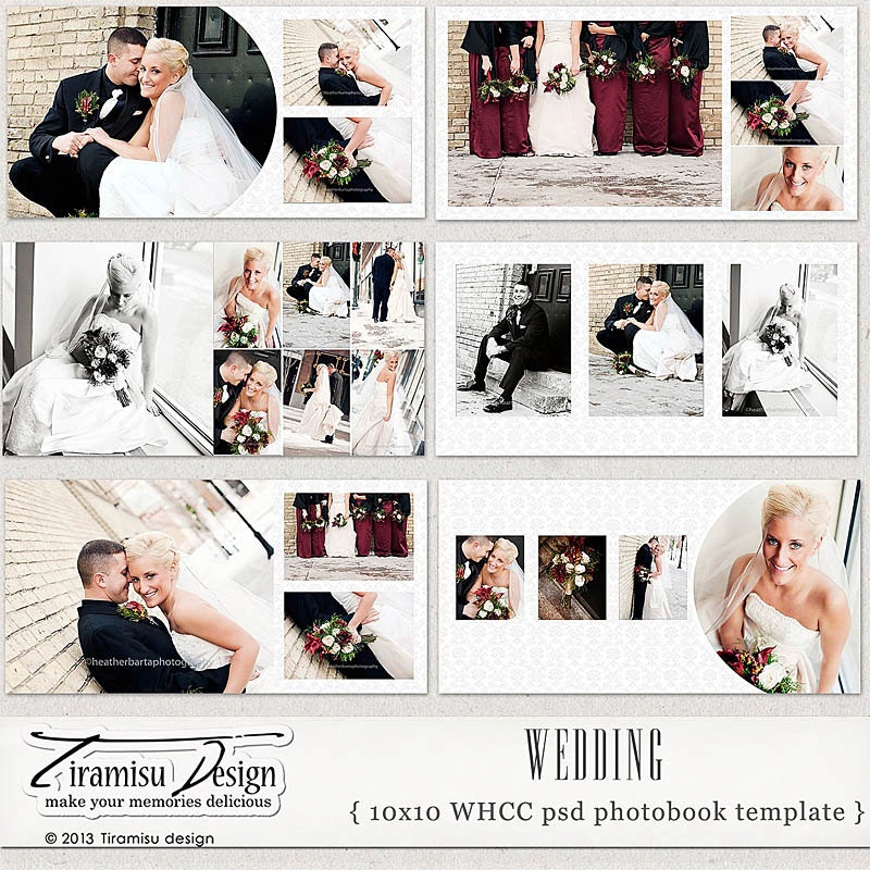Wedding Album Template Wedding Photobook Templates for | Etsy