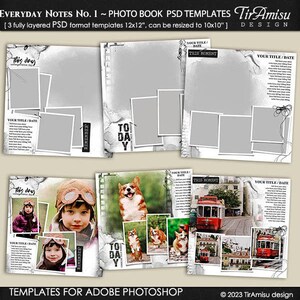 Photo Album PSD Templates, Family Photobook Template for Photoshop ...