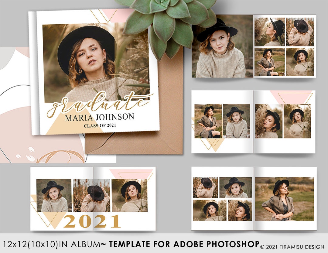 Senior 2024 Photobook Template, Graduation Photo Album, Photoshop PSD ...