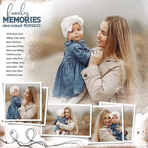 Photo Album PSD Templates for Photoshop| Family Photobook| Baby Photo ...