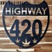 Highway 420 Sign, Metal, Wall Decor, Decoration, Weed, Smoking - Etsy