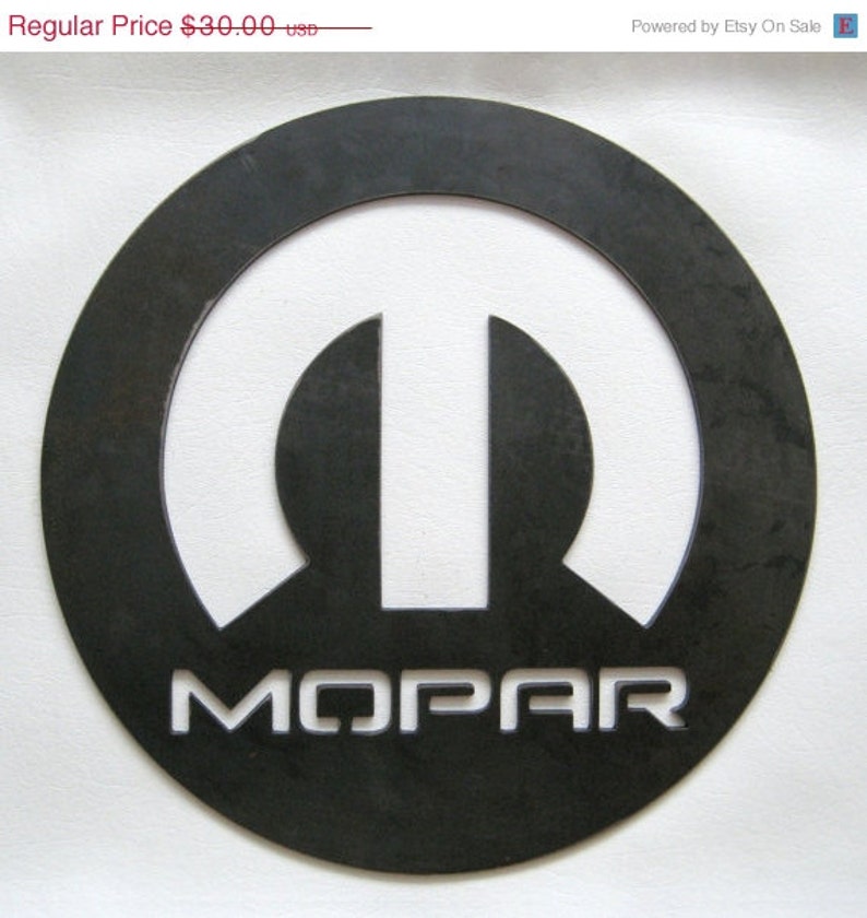 Mopar Automotive Logo Sign in Steel Handmade Custom Metal Art | Etsy