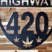 Highway 420 Sign, Metal, Wall Decor, Decoration, Weed, Smoking - Etsy