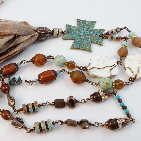 Silk Ribbon Necklace - Etsy