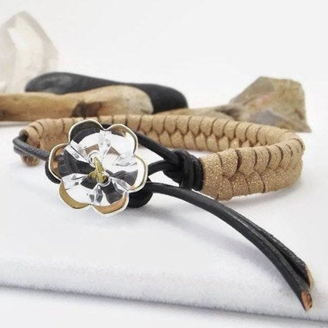 Artisan-crafted Handwoven Fishtail Leather Wrap Bracelet: A ...