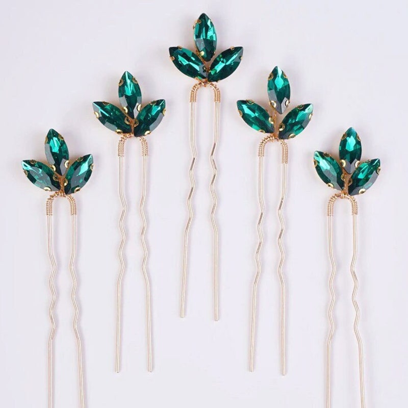 Emerald Green Pin - Etsy