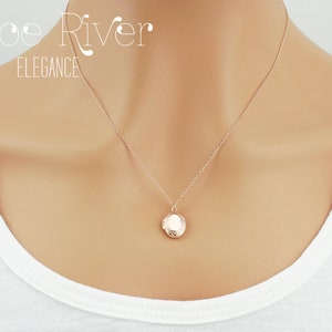 Personalized Tiny Locket, Choose Silver, Gold or Rose Gold Locket ...