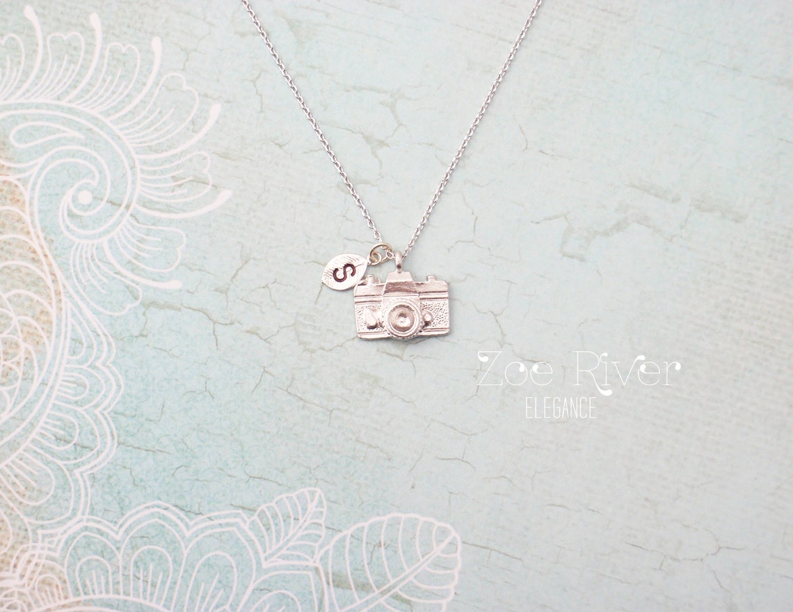 Silver or Gold Camera Necklace. Photographer Necklace. - Etsy