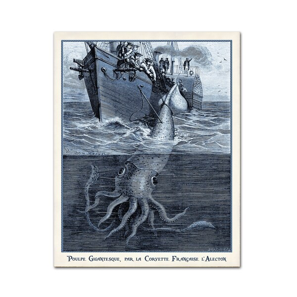 Sea Monster Print - Etsy