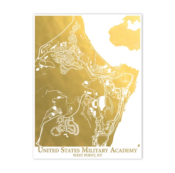 Mapa de West Point Mapa del campus de la Academia Militar de - Etsy España