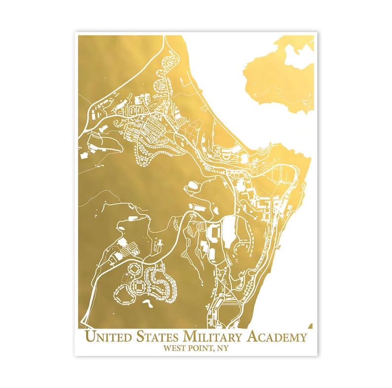 West Point Map United States Military Academy Campus Map - Etsy