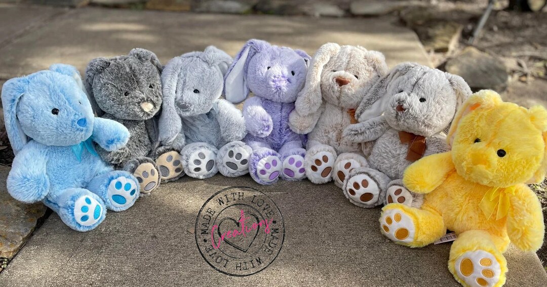 Personalized Bunny-custom Bunny-stuffed Bunny-personalized Gift-bunny ...
