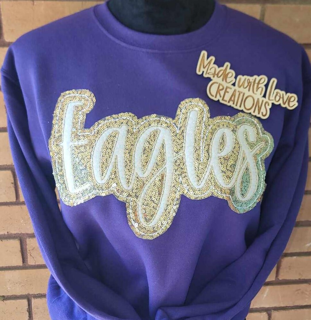 Embroidered Eagles Team Shirt, School Spirit, Game Day - Etsy