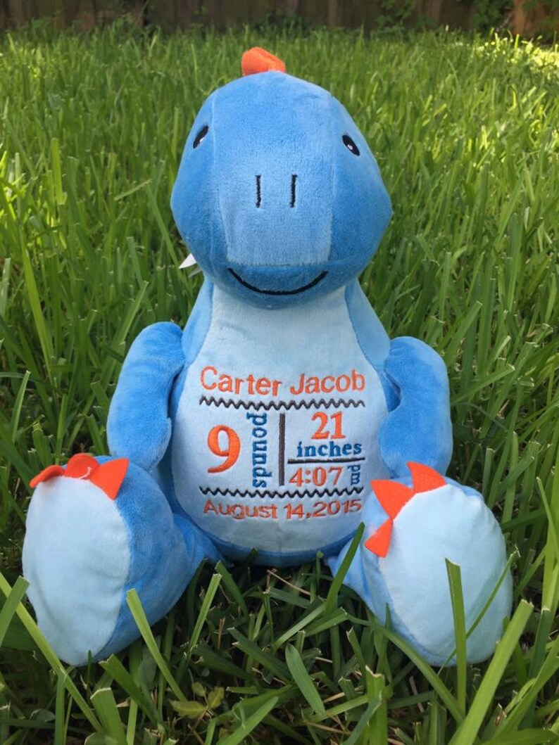 Dinosaur Custom Embroidered Stuffed Animal - Etsy