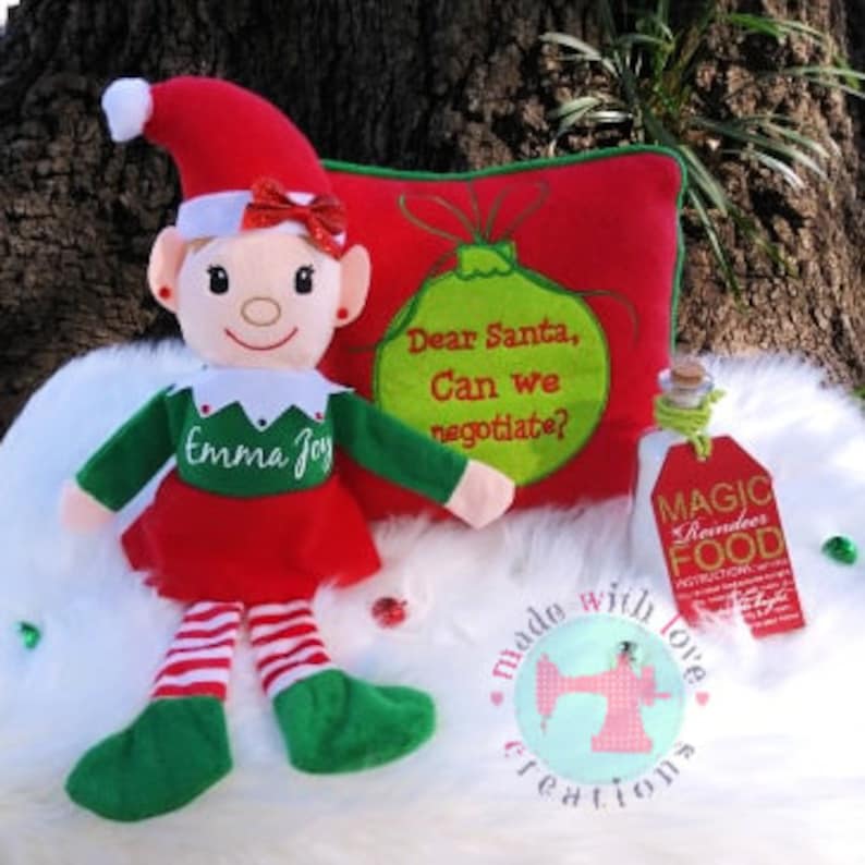 Personalized Elf-christmas Elf-custom Elf-plush Christmas - Etsy