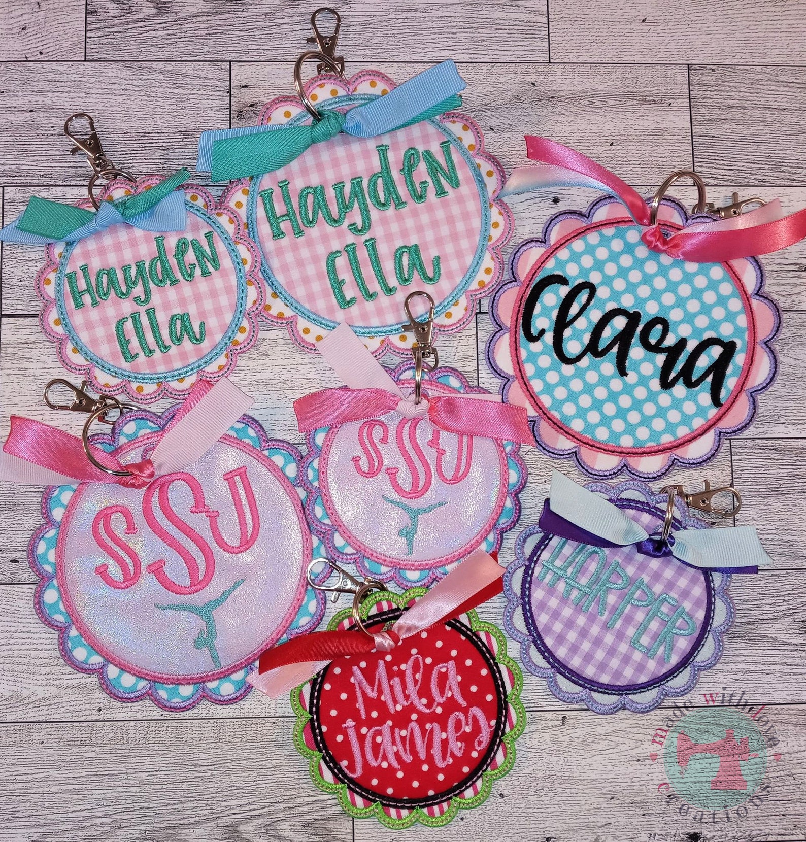 Custom Backpack Tags-monogrammed Tags-backpack - Etsy