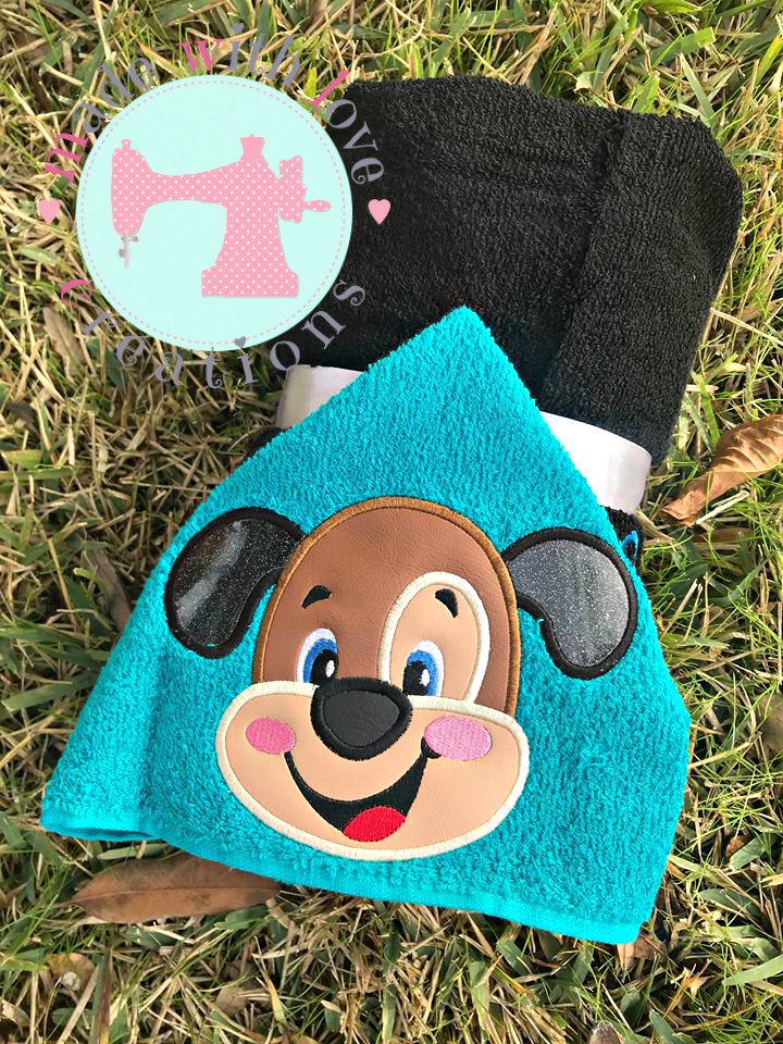 Puppy Hooded Towel-Tiger Eyes Hooded Towel-Animal Hooded | Etsy